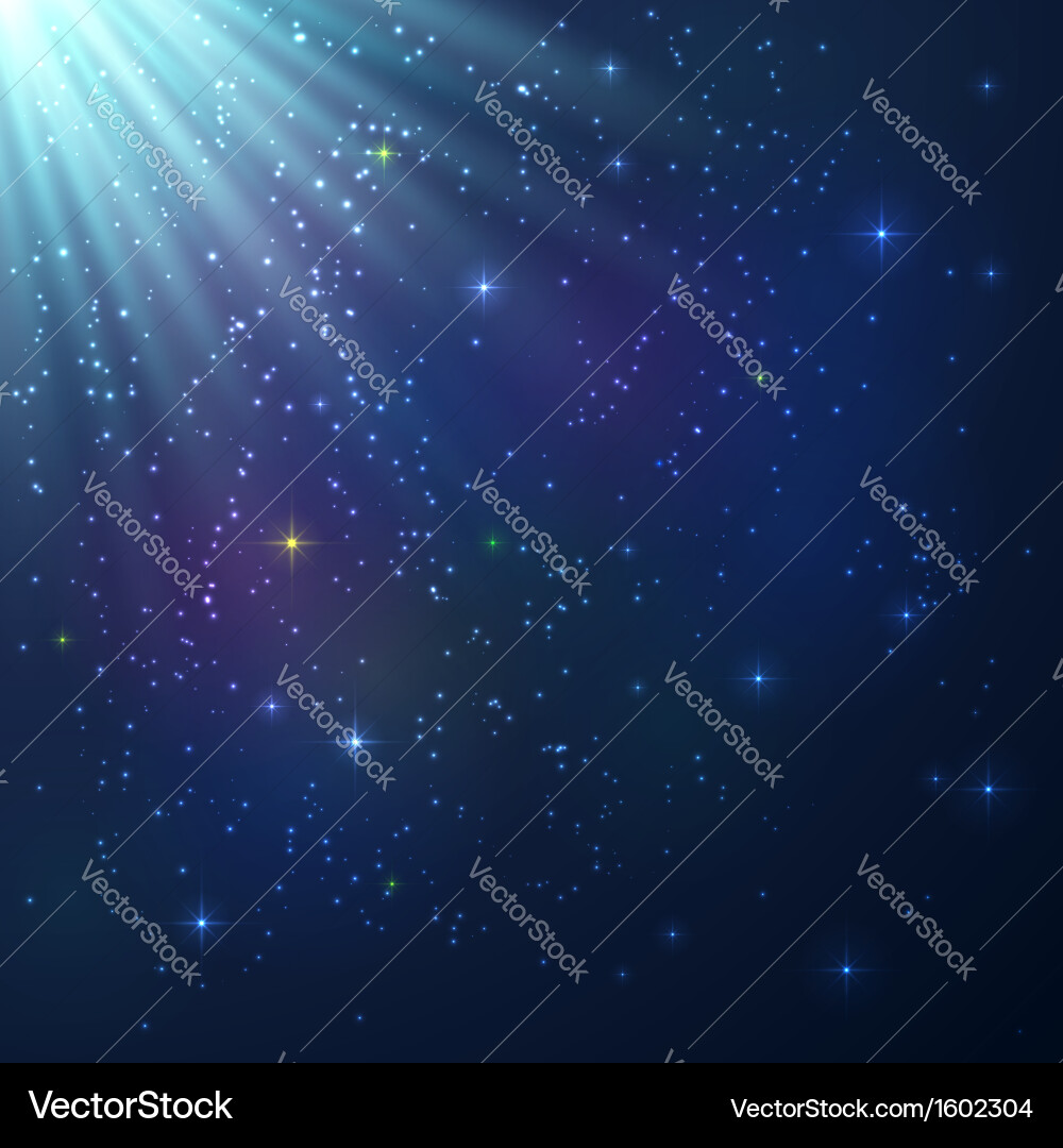 Bright colorful shining cosmic background Vector Image