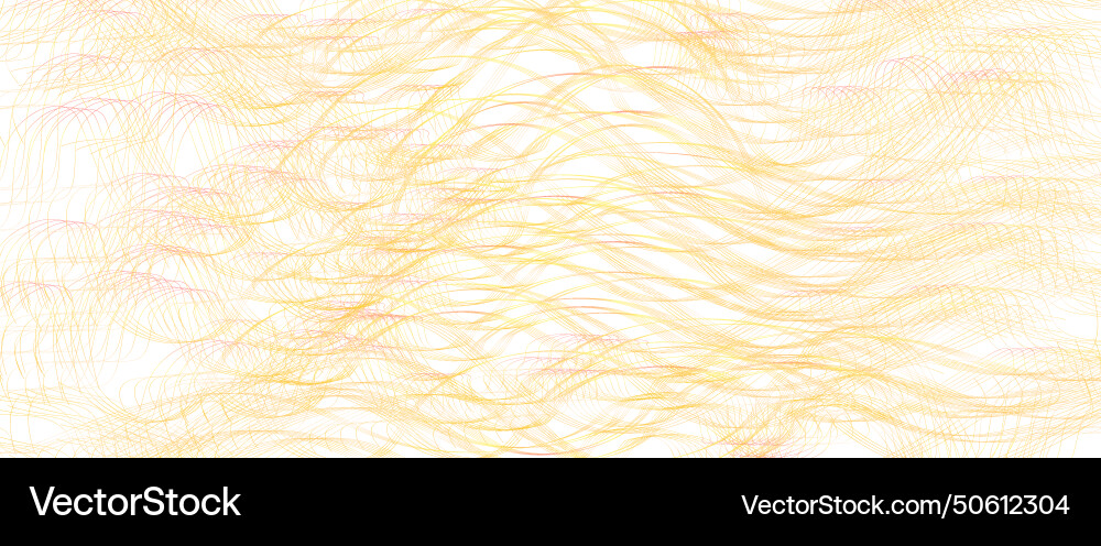 Golden red squiggly curves abstract background Vector Image
