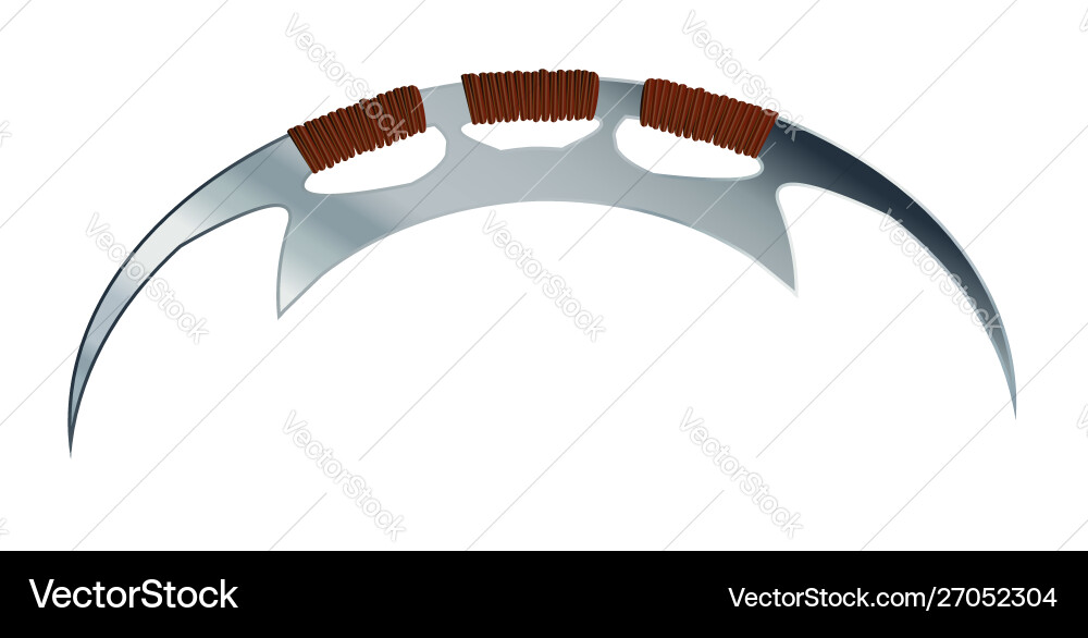 Isolated alien blade weapon Royalty Free Vector Image