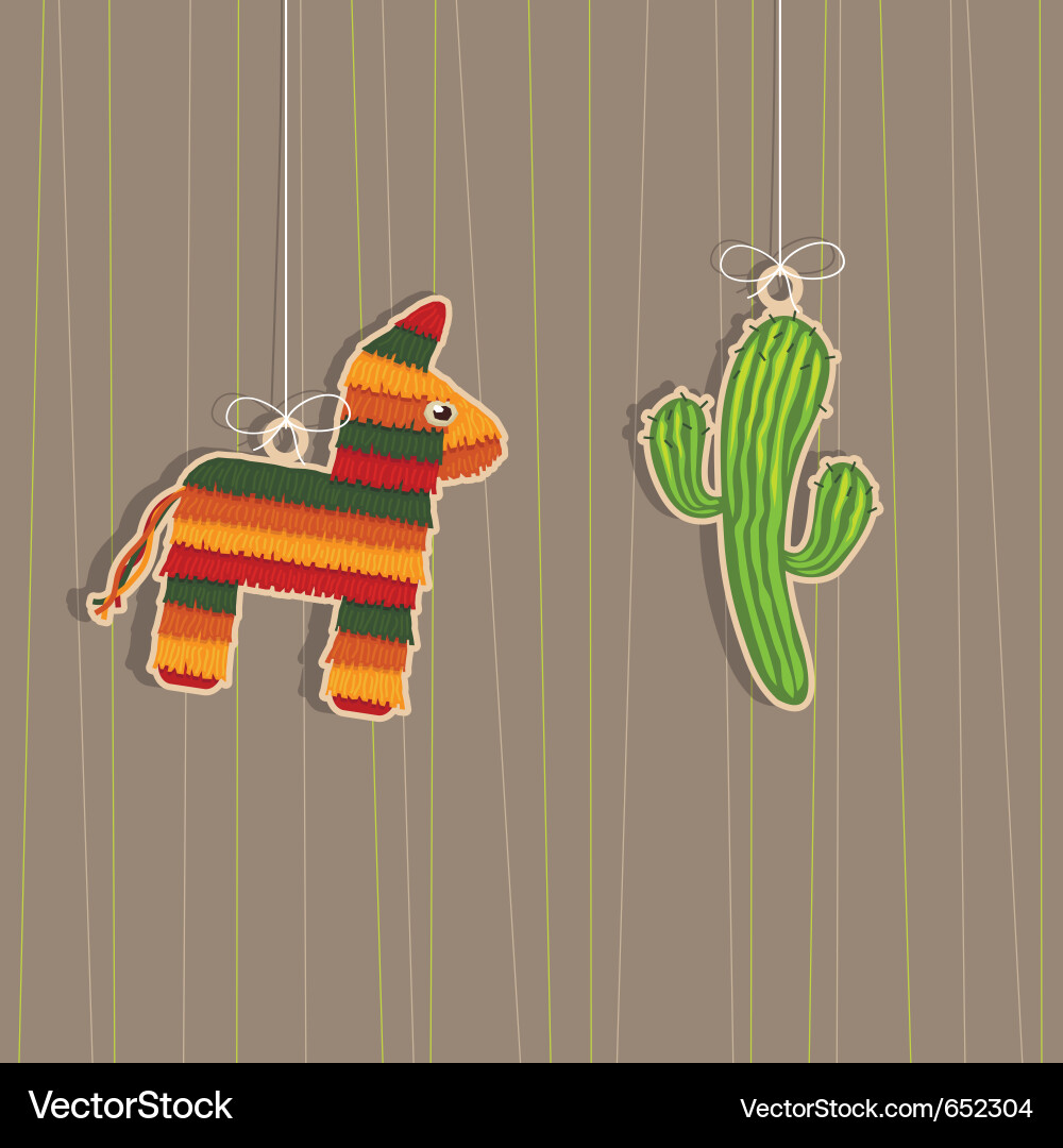 Mexican Fiesta Decorations Royalty Free Vector Image