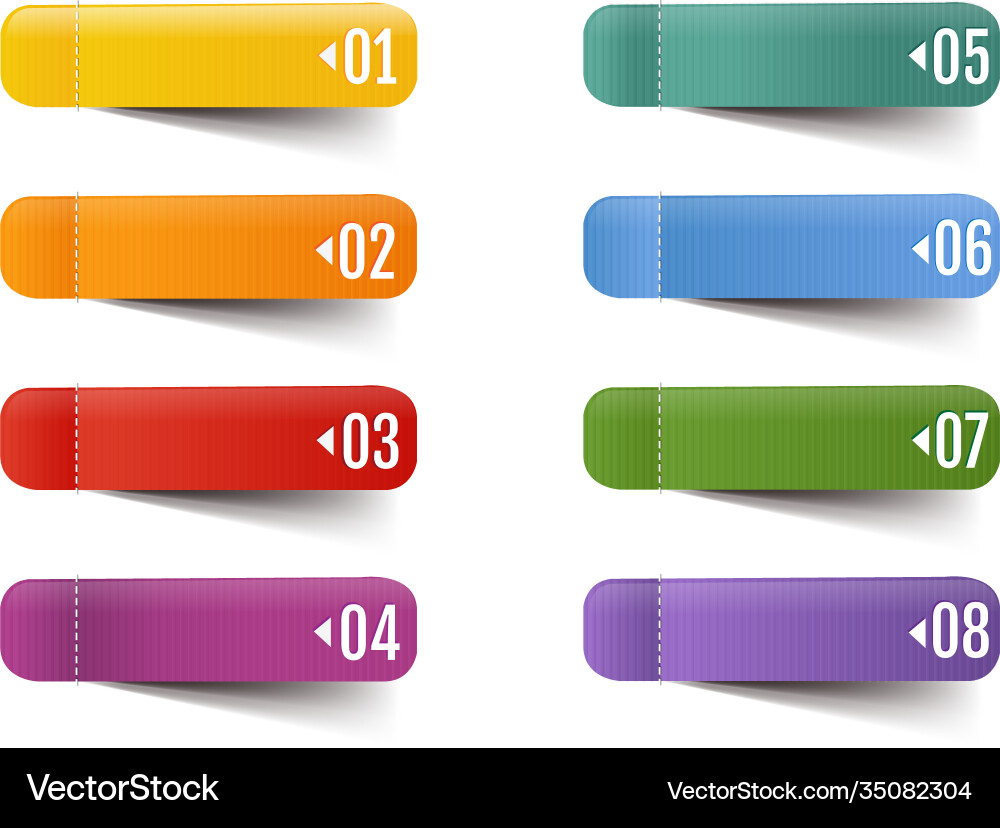 Web labels big set isolated white background Vector Image