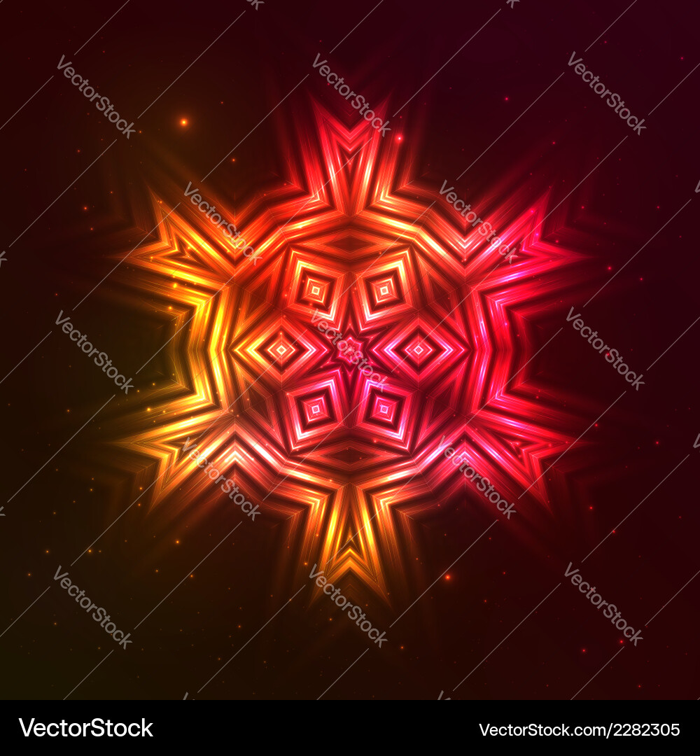 Fire red star Royalty Free Vector Image - VectorStock