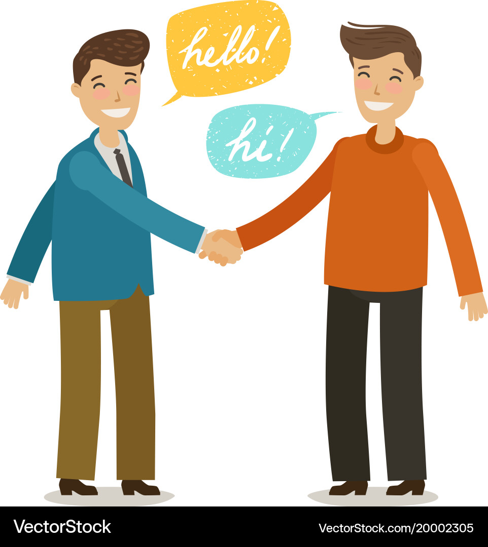 Handshake shaking hands friendship concept Vector Image
