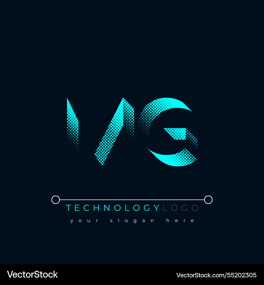 Mg abstract letter Royalty Free Vector Image - VectorStock