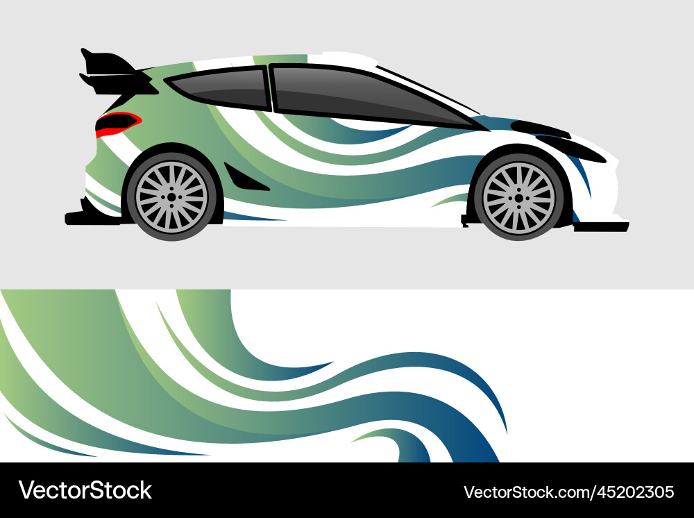 Racing Car Stripes & Graphics Royalty Free Vector Image