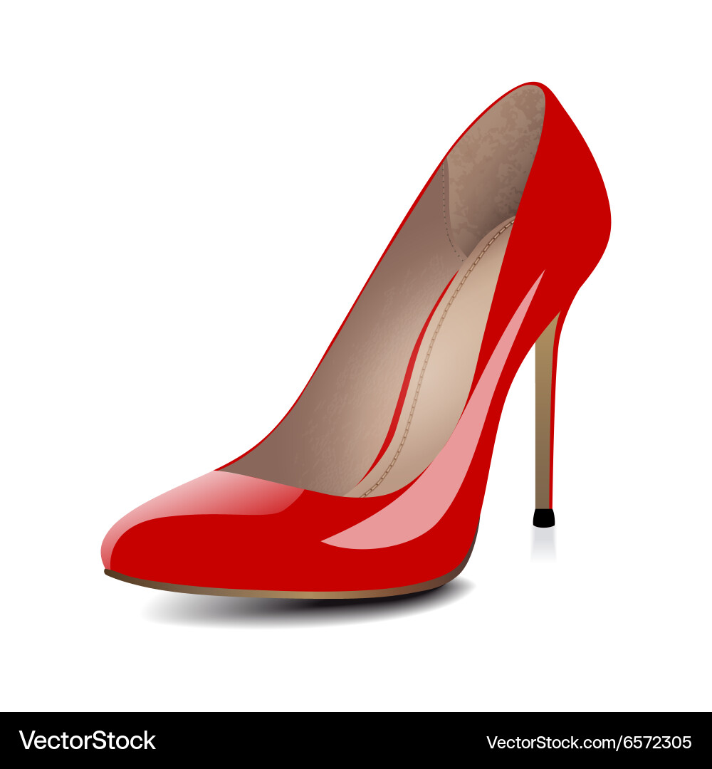 Red High Heels Royalty Free Vector Image - VectorStock