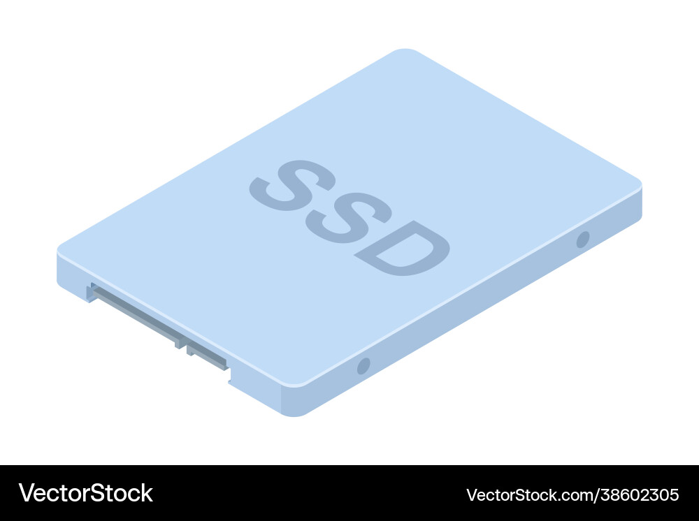 Solid State Drive Icon Royalty Free Vector Image