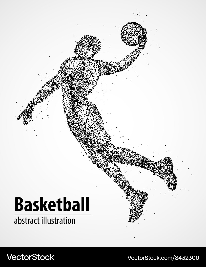 Abstract basketball athlete Royalty Free Vector Image