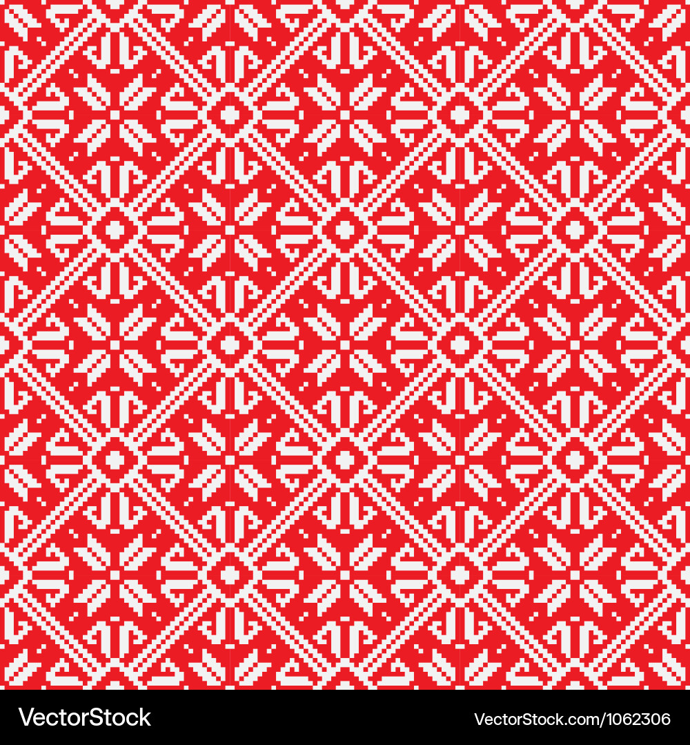 Norwegian pattern eps 10 Royalty Free Vector Image
