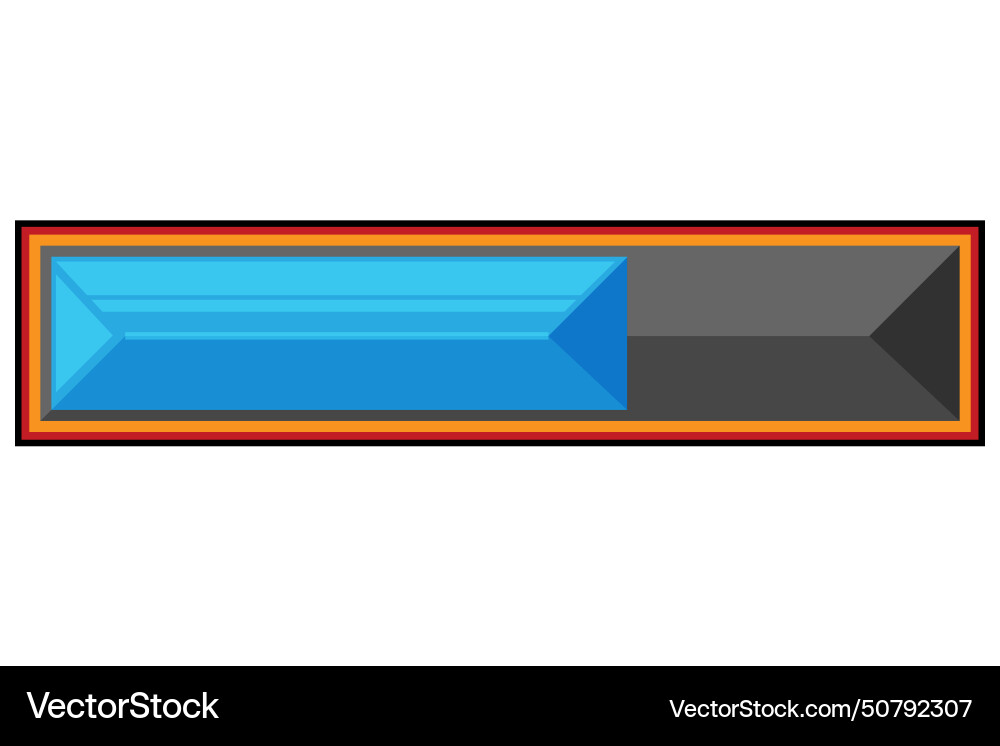 Progress bar sticker Royalty Free Vector Image