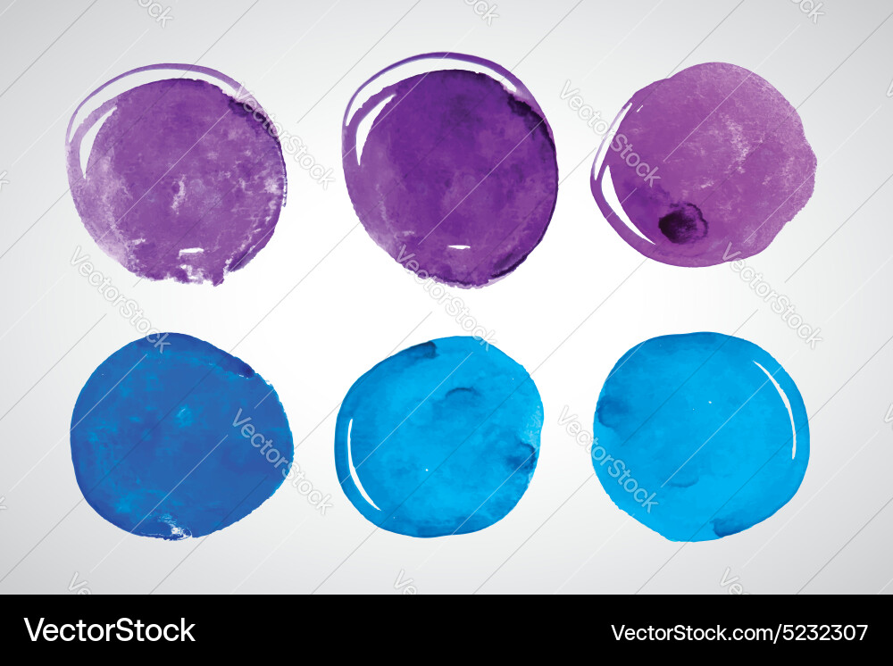 Watercolor Splash Patterns Royalty Free Vector Image