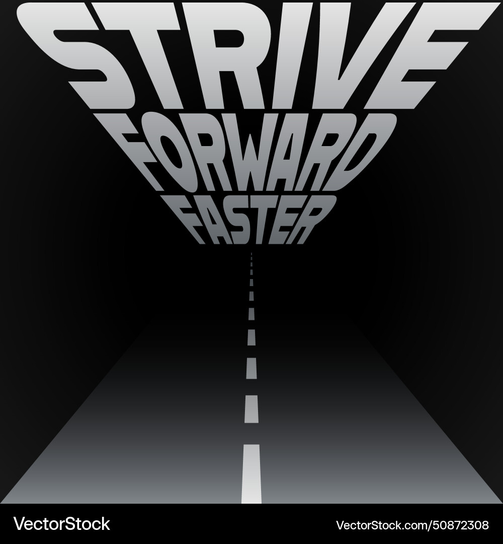 Highway and information text Royalty Free Vector Image