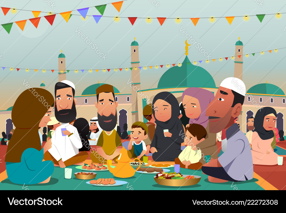 Muslim Family Eating Vector Images (over 320)