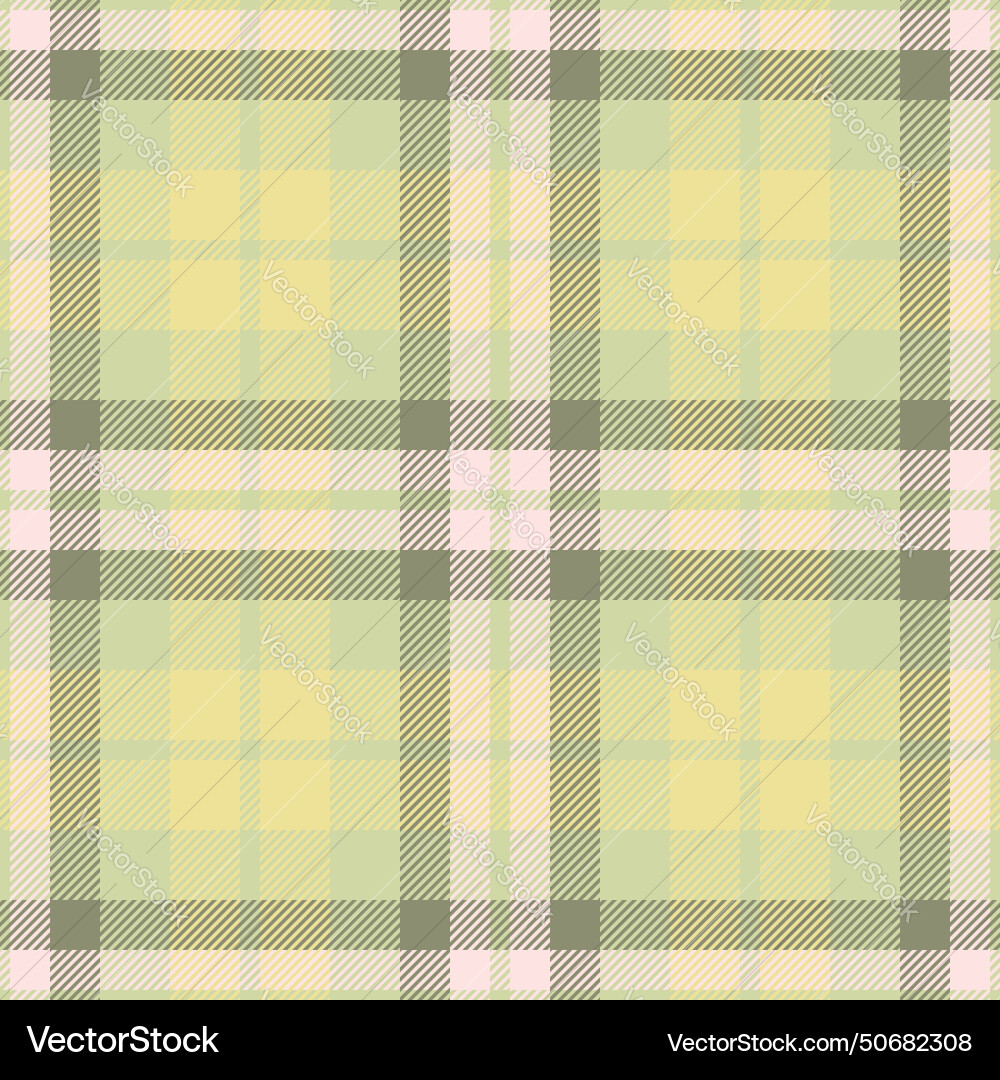 Plaid seamless pattern check fabric texture Vector Image