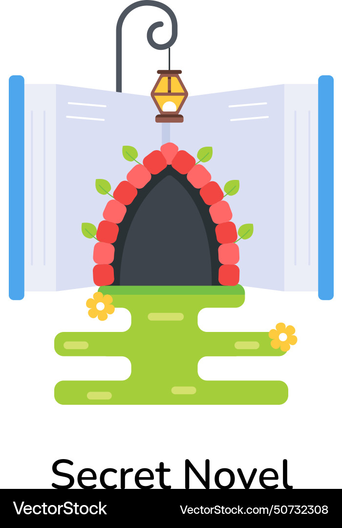 Secret novel Royalty Free Vector Image - VectorStock