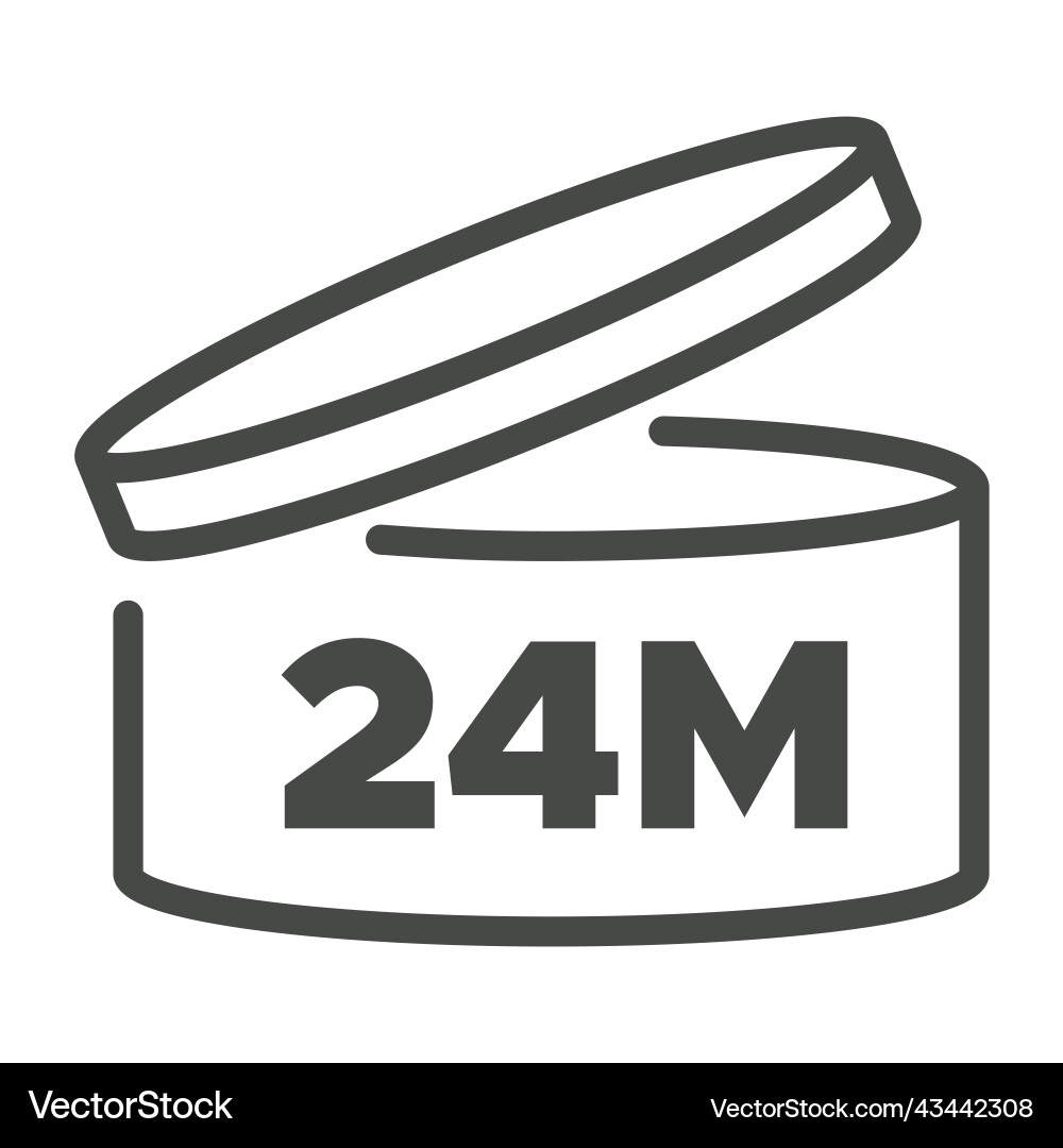 Symbol period after opening icon Royalty Free Vector Image