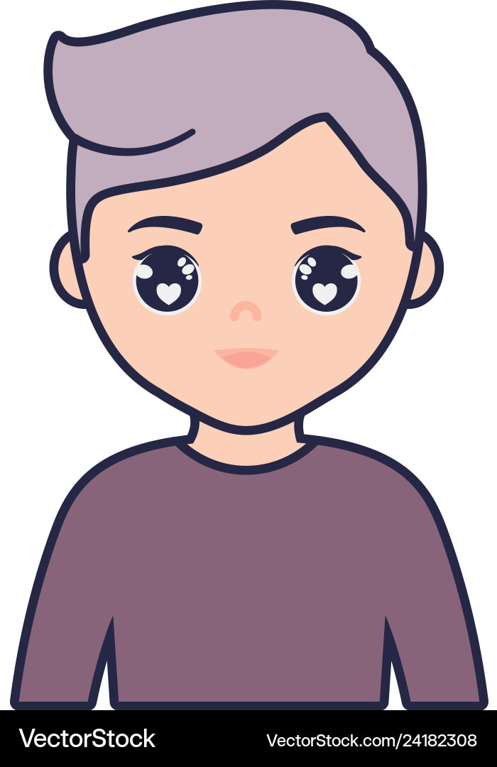 Teenager boy young character Royalty Free Vector Image