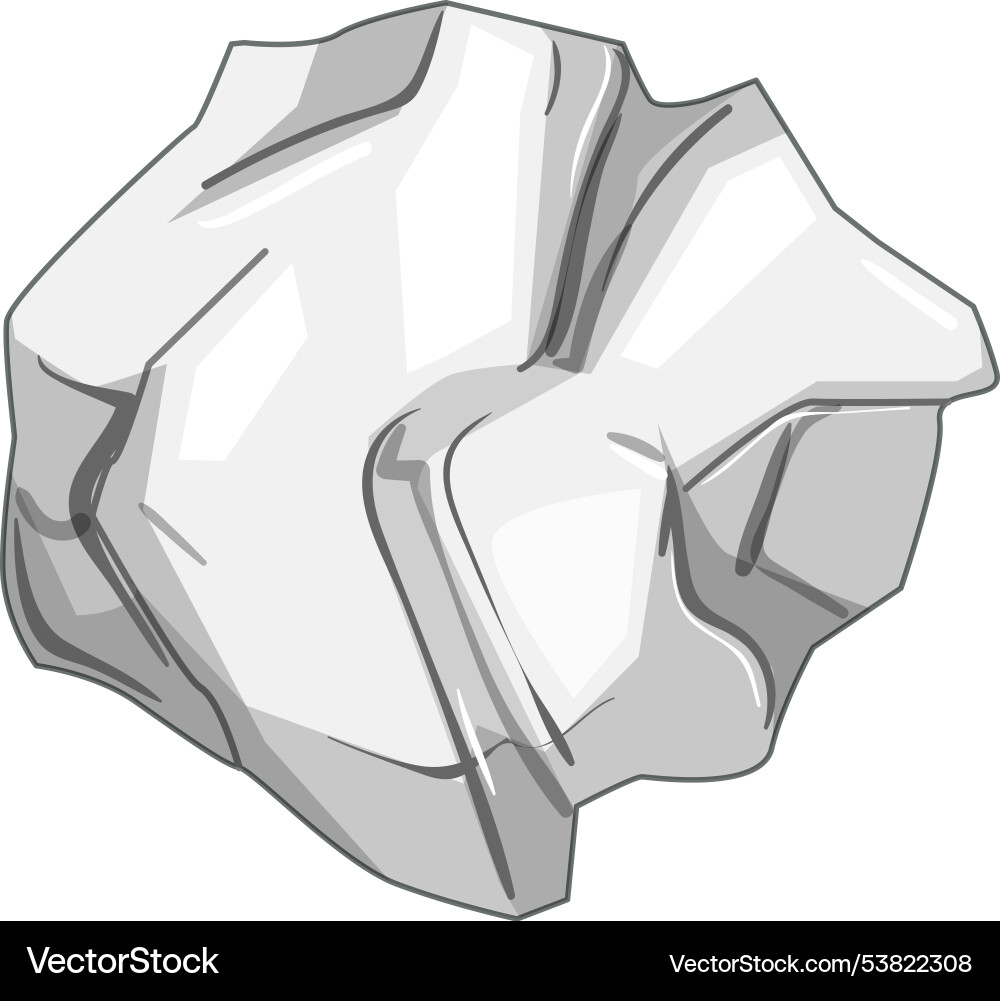 Trash crumpled paper balls cartoon Royalty Free Vector Image