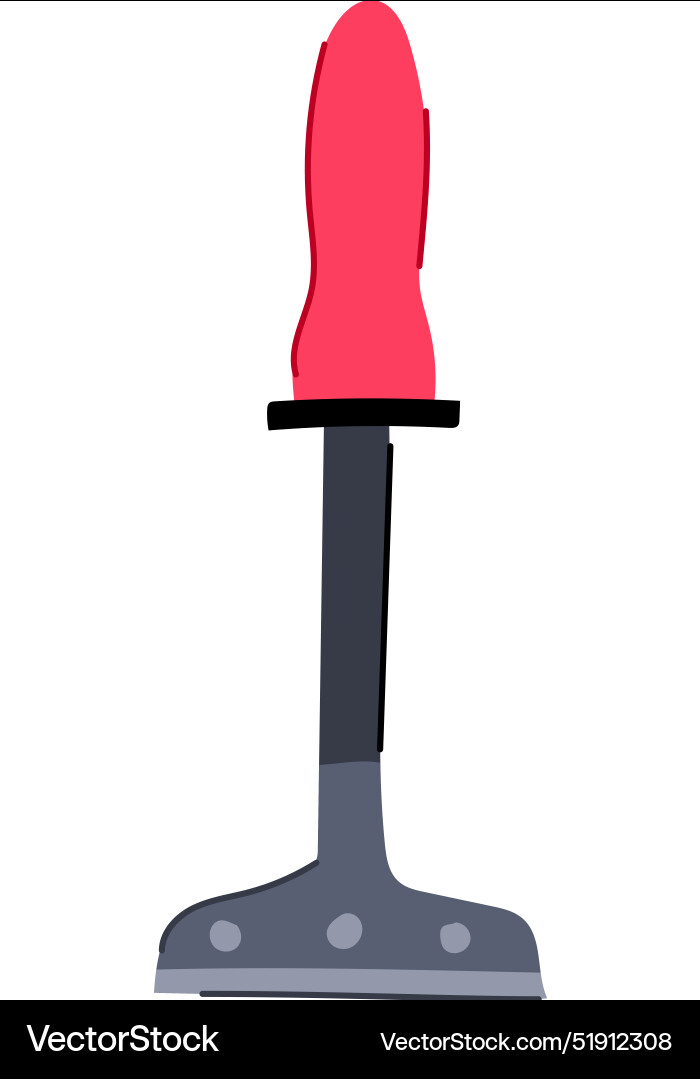 Wall paint scraper cartoon Royalty Free Vector Image