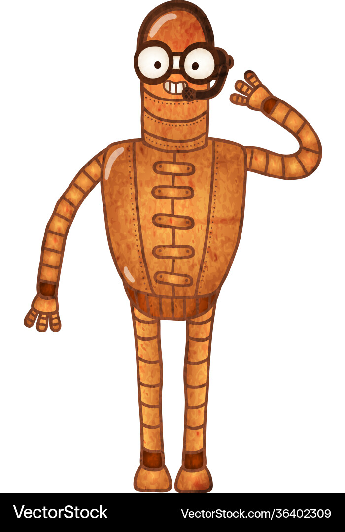 Cartoon cyborg Royalty Free Vector Image - VectorStock