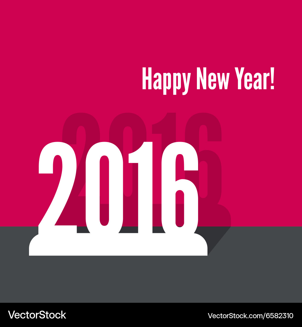 Creative happy new year Royalty Free Vector Image