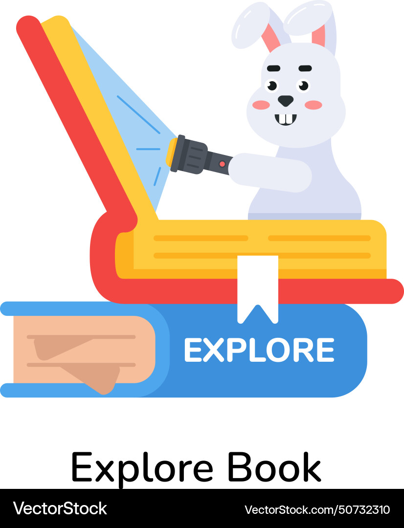 Explore book Royalty Free Vector Image - VectorStock