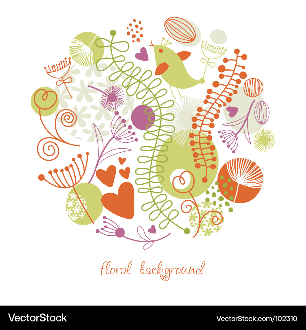 Floral Royalty Free Vector Image - VectorStock