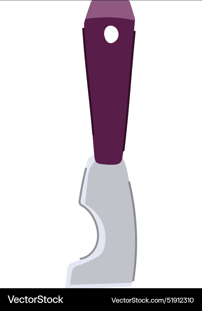 Hand paint scraper cartoon Royalty Free Vector Image