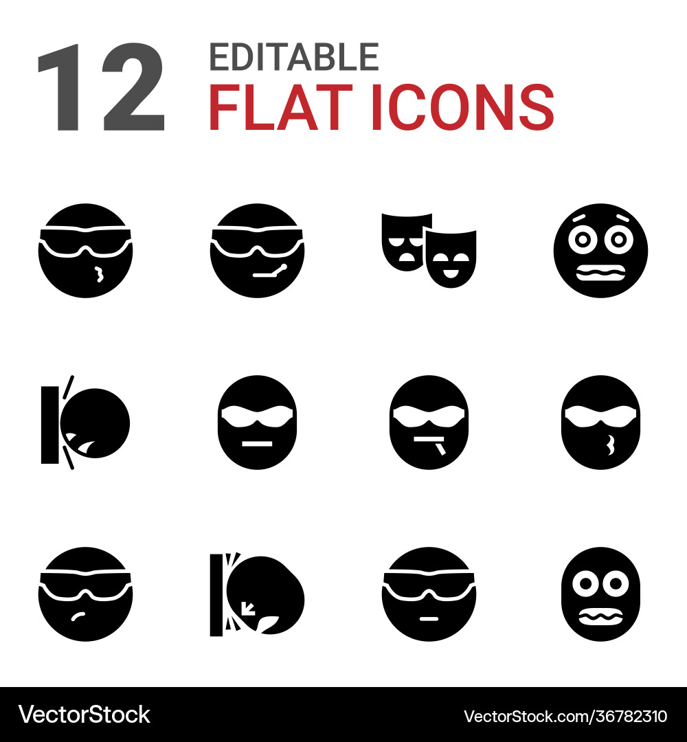 Humor icons Royalty Free Vector Image - VectorStock