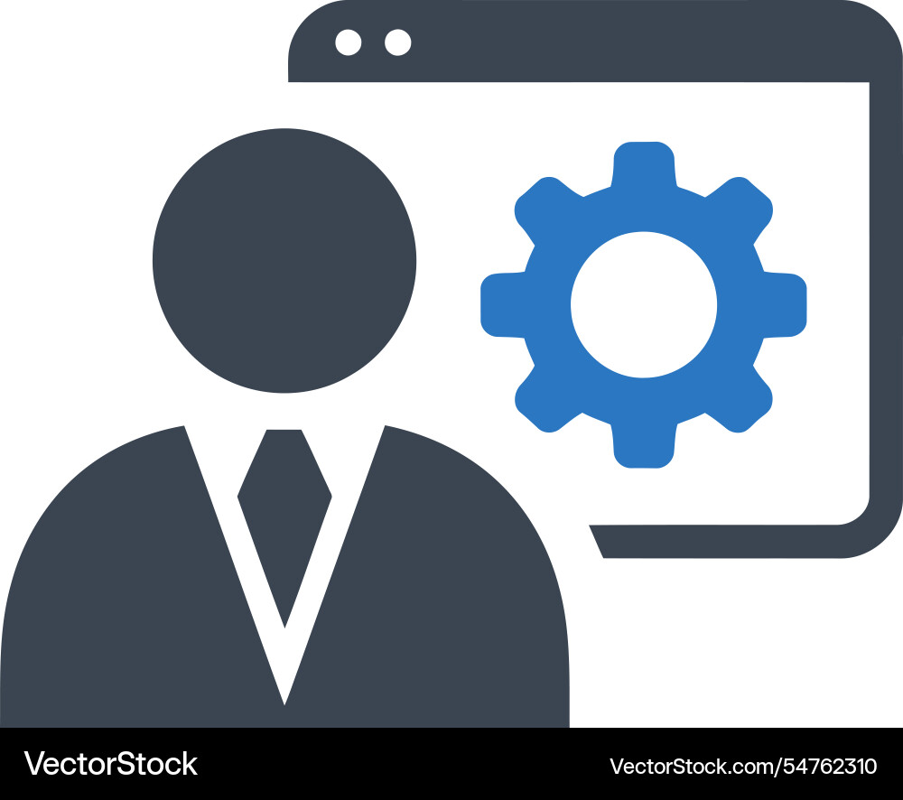 Manager configuration tools icon Royalty Free Vector Image