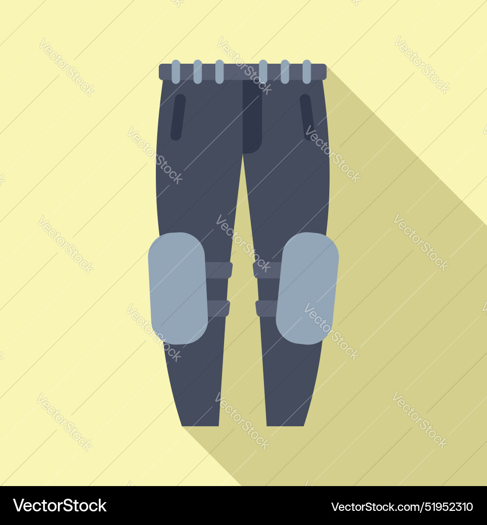 Protective gear pants featuring knee pads Vector Image