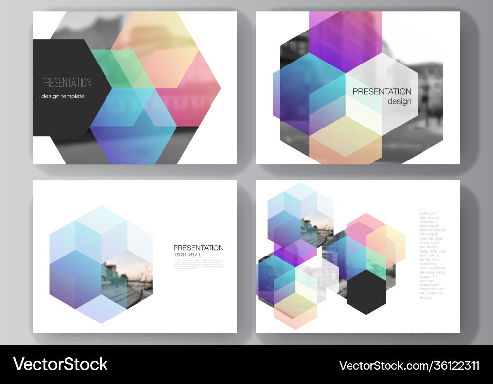 Layout presentation slides design Royalty Free Vector Image