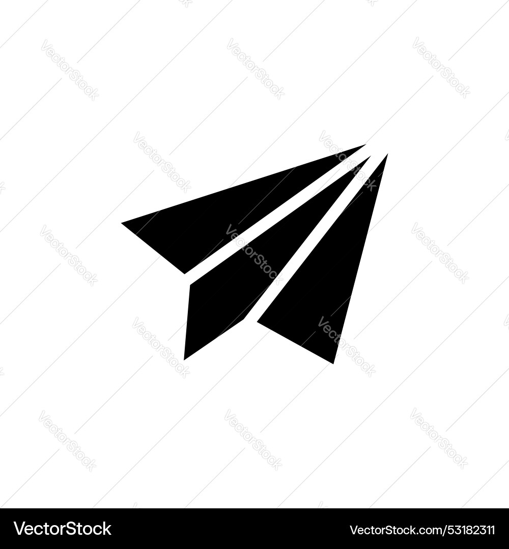 Paper plane icon set aeroplane symbol Royalty Free Vector