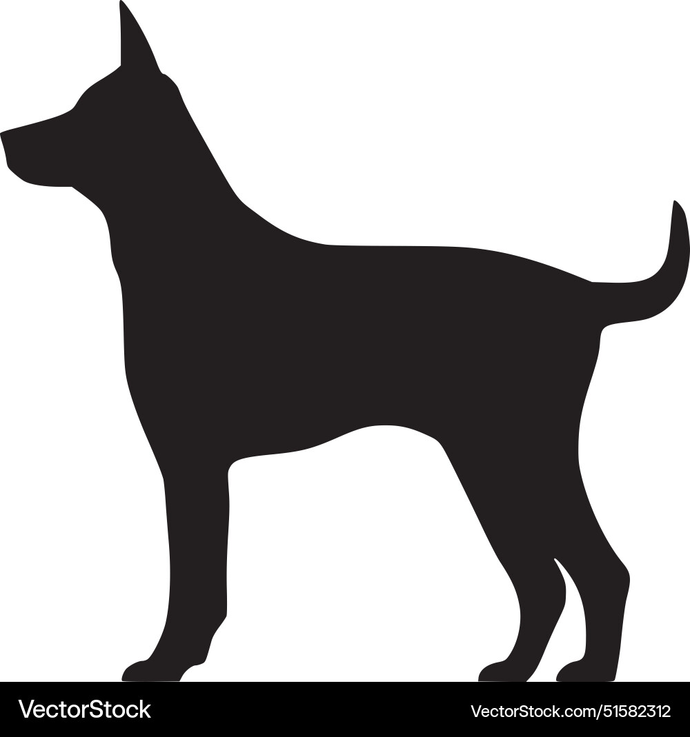 Australian kelpie - minimalist and flat logo Vector Image