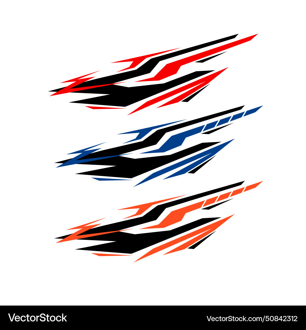 Car sticker template design Royalty Free Vector Image