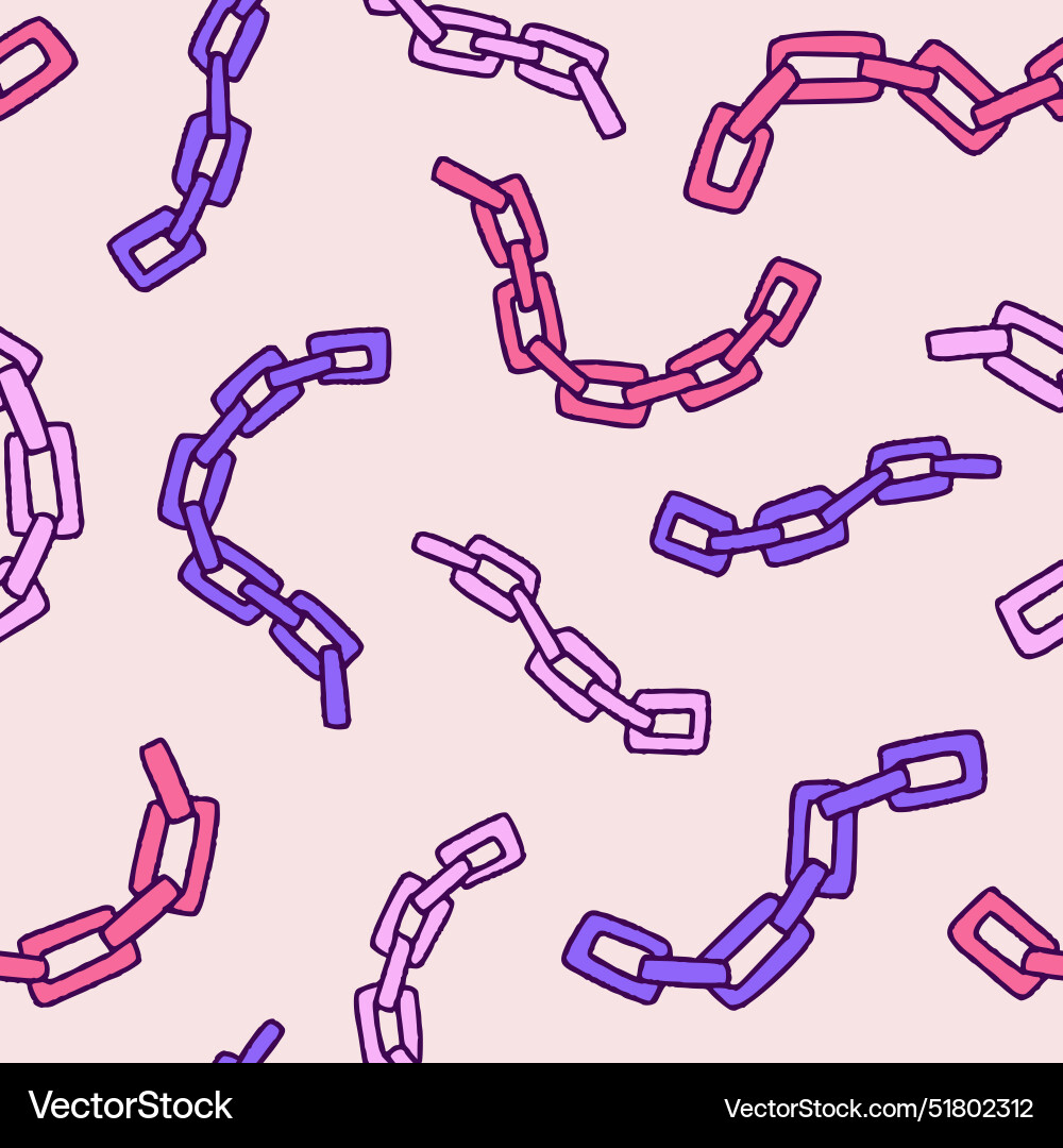Chain seamless pattern for print wallpaper Vector Image