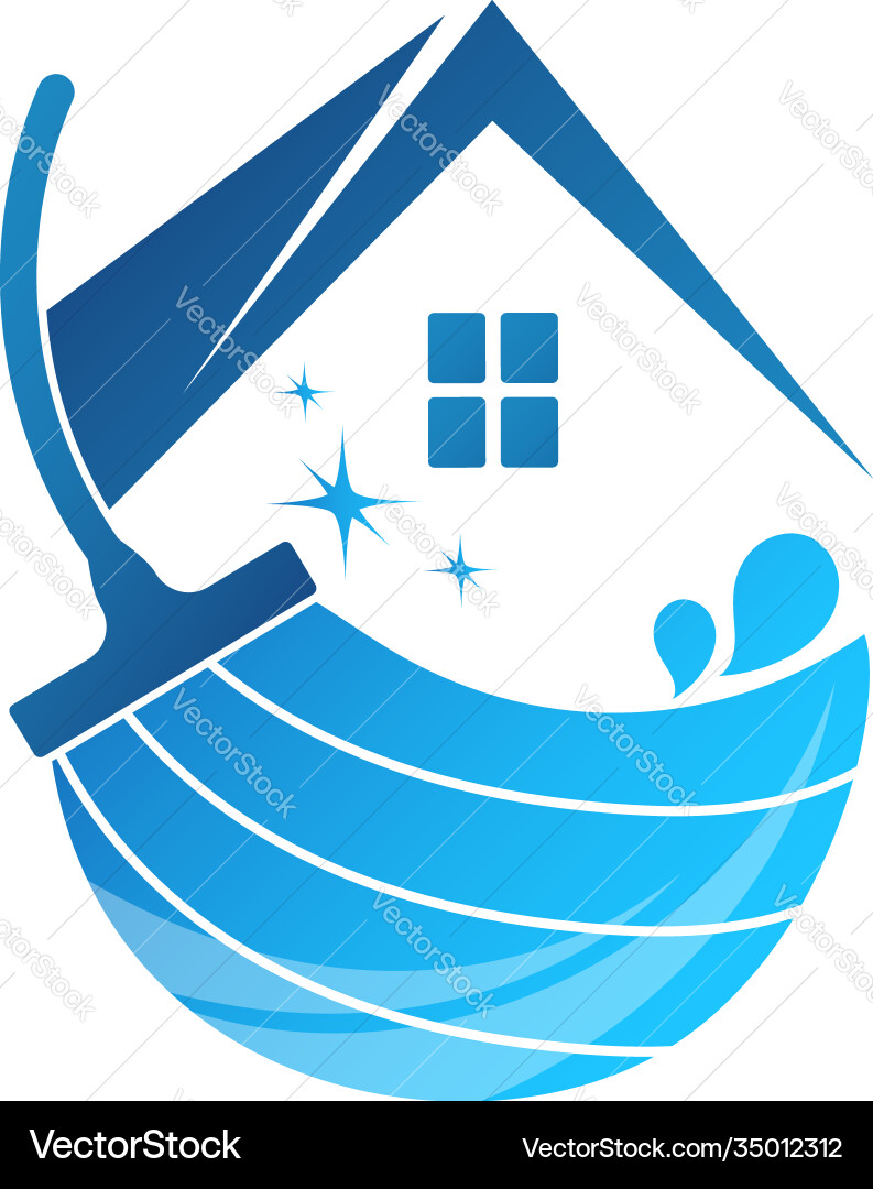 Cleaning symbol for business Royalty Free Vector Image