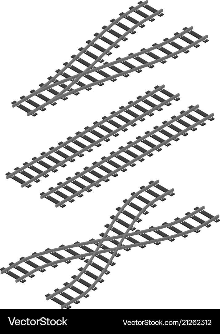 Rail Isometric View Vector Images (over 350)