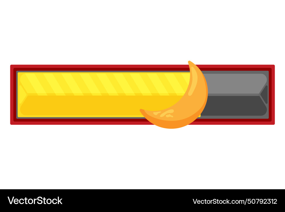 Progress bar sticker Royalty Free Vector Image