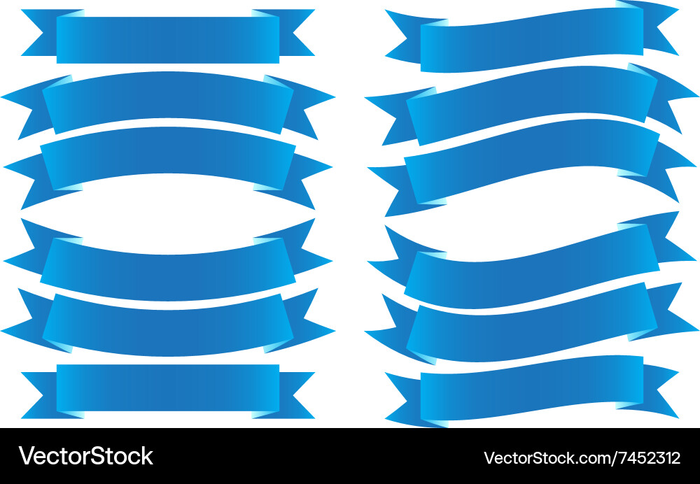 Ribbon banner blue Royalty Free Vector Image - VectorStock