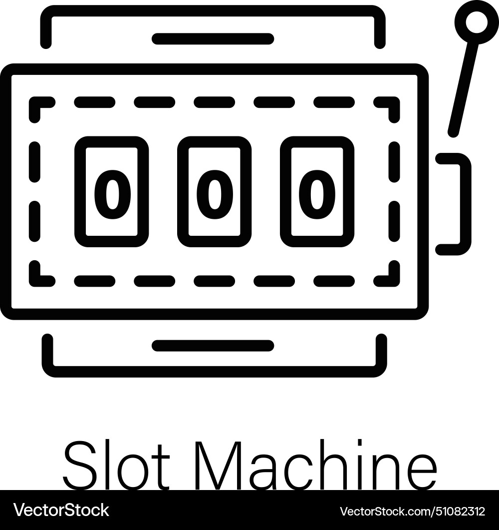 Slot machine Royalty Free Vector Image - VectorStock