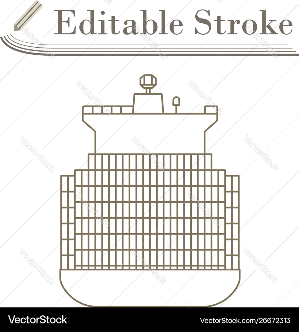 Container ship icon Royalty Free Vector Image - VectorStock