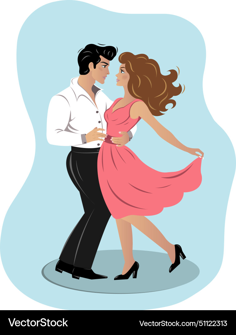 Dancing couple Royalty Free Vector Image - VectorStock
