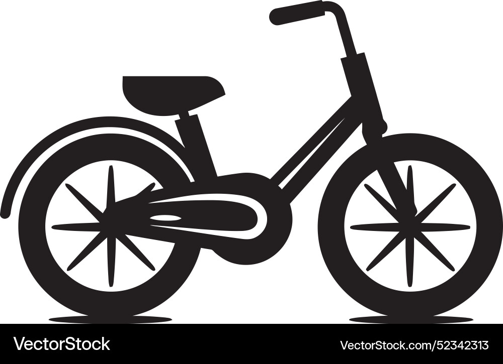 Stylized tricycle graphicdynamic three wheeler Vector Image