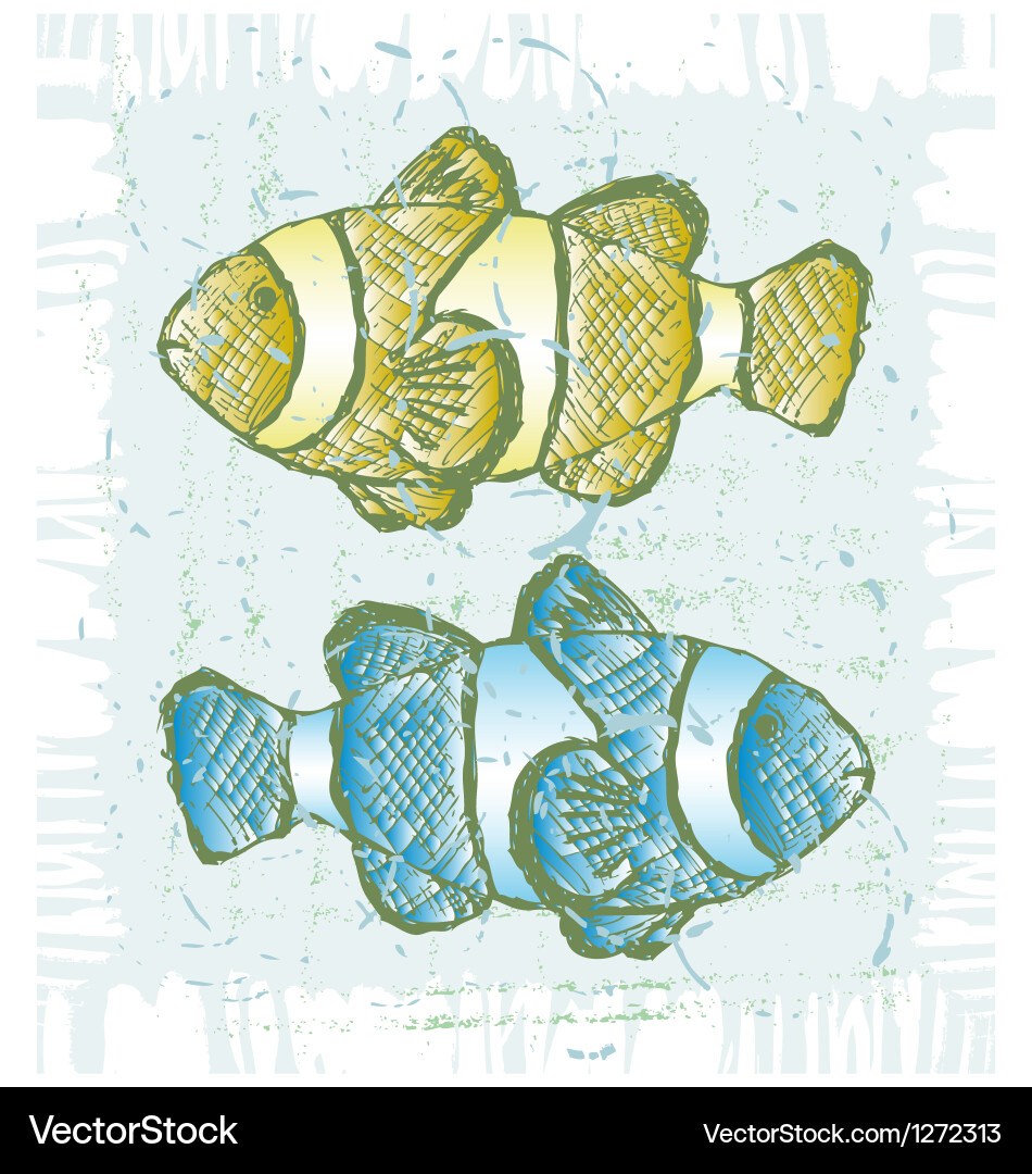 Tropical reef fish Royalty Free Vector Image - VectorStock