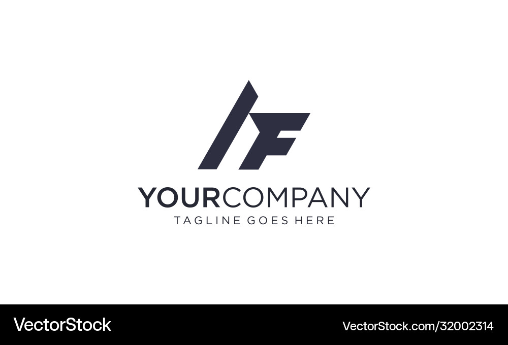 Creative and simple letter af or fa for icon Vector Image