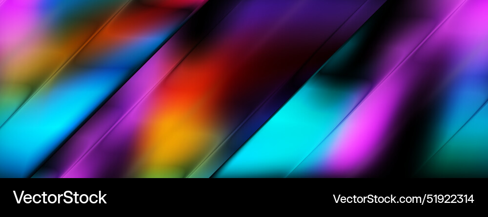 Holographic glossy stripes geometric abstract tech