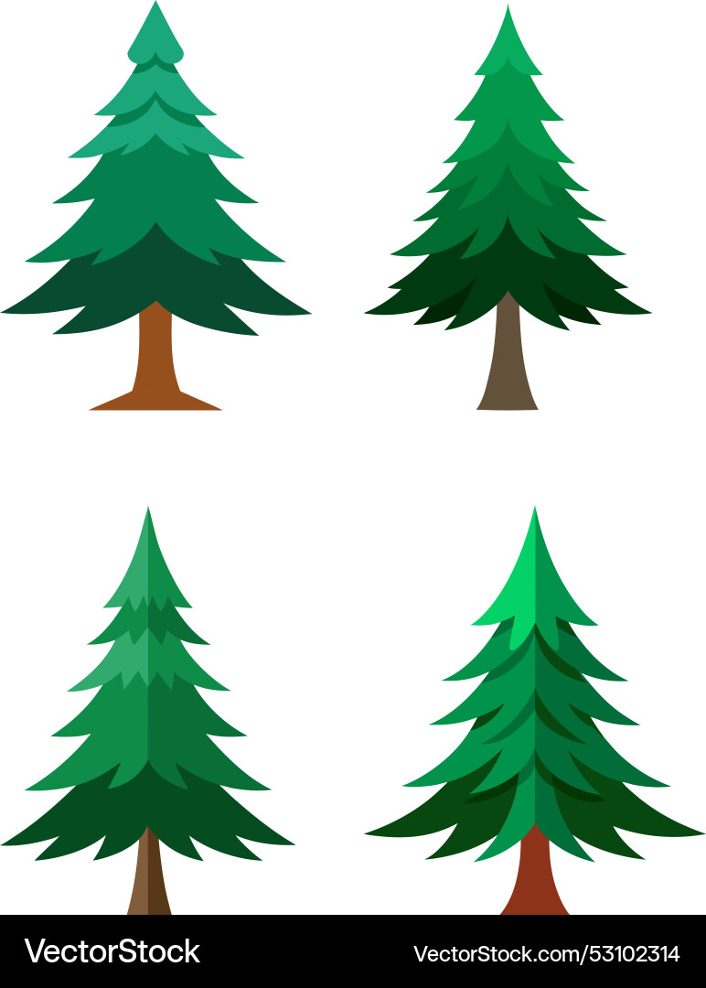 Pine tree Royalty Free Vector Image - VectorStock