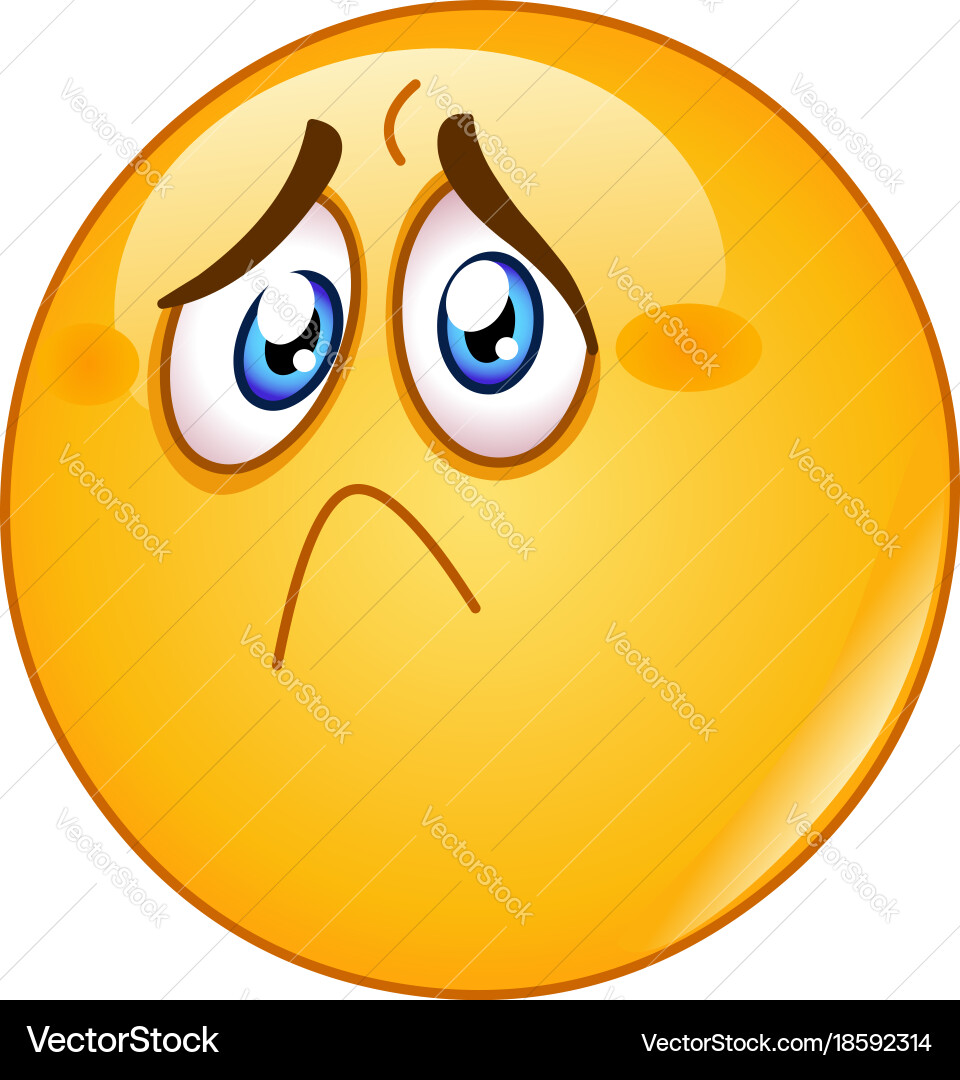 Sadness and Grief Emoji Royalty Free Vector Image