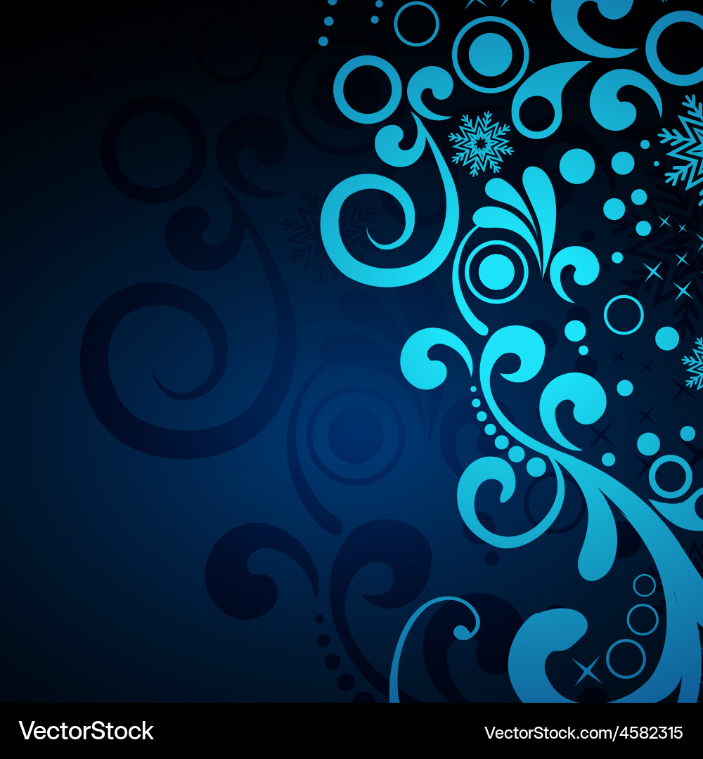 Artistic blue color background design Royalty Free Vector